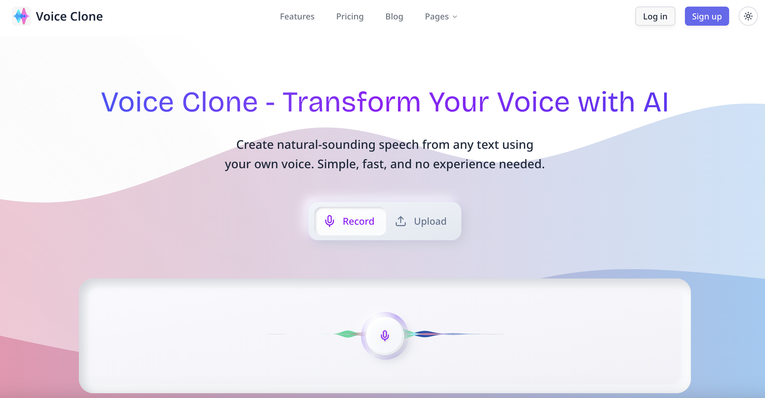 Voice Clone – Instantly Clone Your Voice with AI Technology